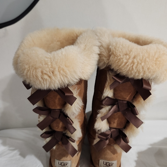 UGG | Shoes | Ugg Womens Bailey Bow Tall Boot Womens Size 7 Tan And ...